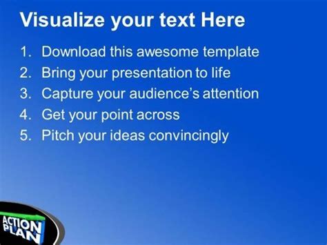 Make A Action Plan PowerPoint Templates Ppt Backgrounds For Slides