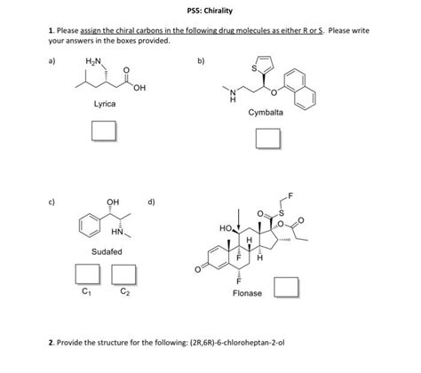 solved ps5 chirality 1 please assign the chiral carbons in