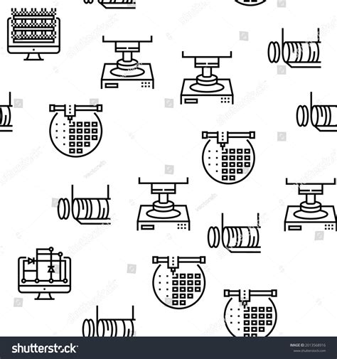 Semiconductor Manufacturing Plant Seamless Royalty Free Stock Vector Avopix