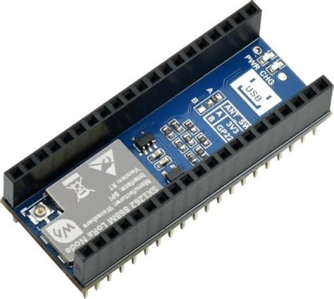 Waveshare Pico Lora Node Modul Für Raspberry Pi Pico Sx1262 Digitec
