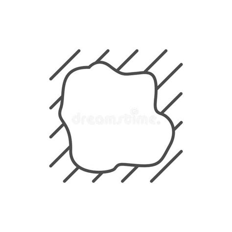 Vitiligo Or Skin Disease Line Icon Stock Vector Illustration Of Care Outline 293036671