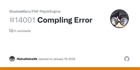 Compling Error · Issue 14001 · Shadowmariofnf Psychengine · Github