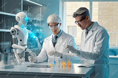 premium photo artificial intelligence in a laboratory setting