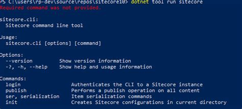 Installing The Sitecore Cli