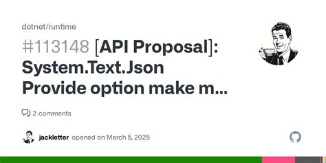 Api Proposal Systemtextjson Provide Option Make Me Can Disable Jsonpropertyname And