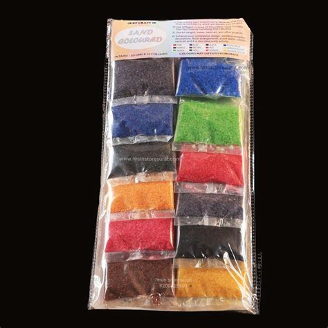 Colorful Resin Sand Pack Resin Store Surat