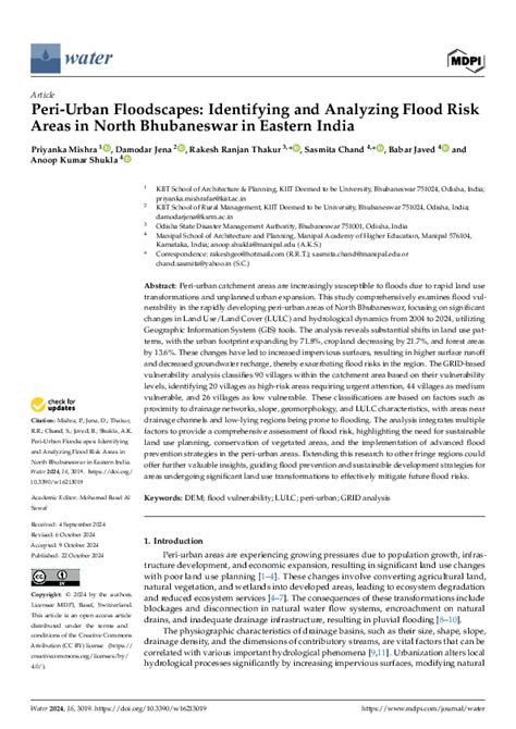 Pdf Peri Urban Floodscapes Identifying And Analyzing Flood Risk