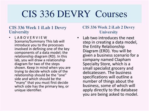 Ppt Cis 336 Devry Courses Uoptutorial Powerpoint Presentation Free