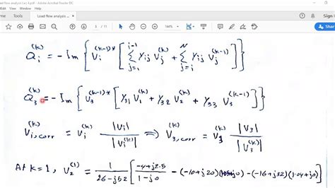 Load Flow Analysis Lec 4 Youtube