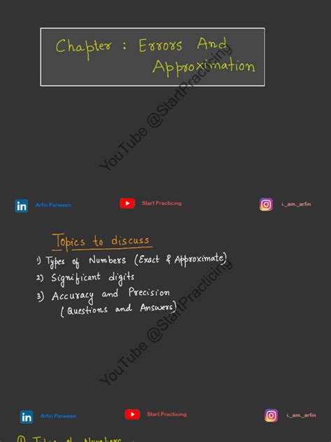 Lec 1 Error And Approximation Pdf Significant Figures Accuracy
