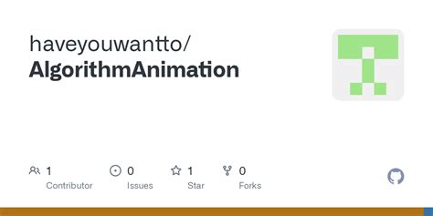 GitHub Haveyouwantto AlgorithmAnimation