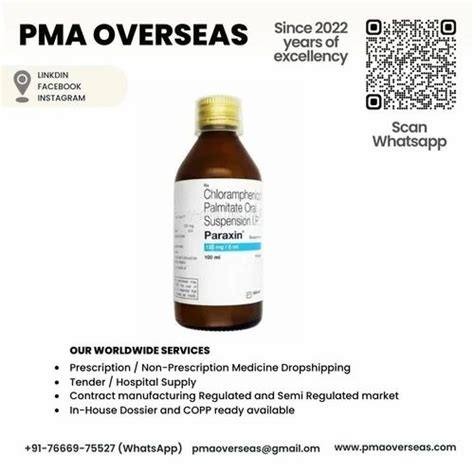 Chloramphenicol Palmitate Oral Suspension Ip At ₹ 1400 Bottle Mominpura Nagpur Id