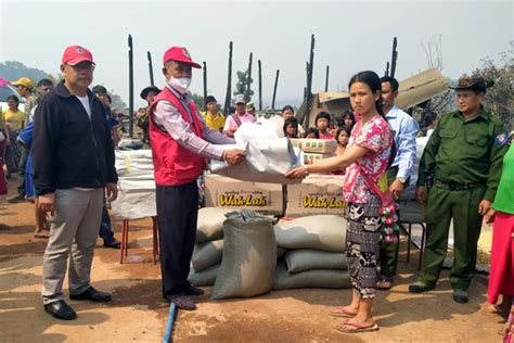 မိုင်းခုတ်မြို့၊ မိုင်းနင်းကျေးရွာအုပ်စု၊ ဝမ်လုံ ၁ ကျေးရွာ၌ မီးလောင်ဆုံးရှုံးမှုဖြစ်ပွားခဲ့သော