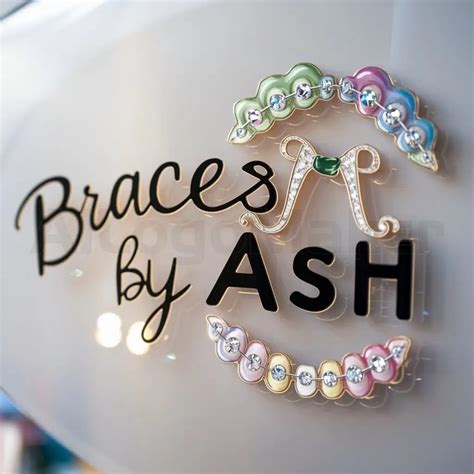 Logo Design For Braces By Ash Playful Colored Braces In Beauty Spa Industry Ai Logo Maker