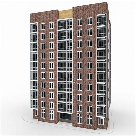 고층 주거용 아파트 건물 10 In 1 컬렉션 3d 모델 179 3ds C4d Fbx Max Free3d