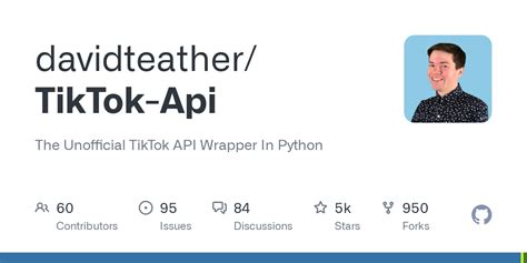 Tiktok Apireadmemd At Main · Davidteathertiktok Api · Github