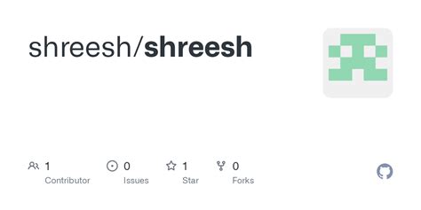 Github Shreeshshreesh