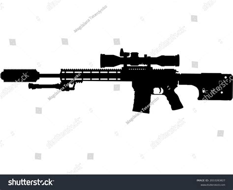 Colt Canada C20 Dmr Semiautomatic Rifle Stock Illustration 2033283827