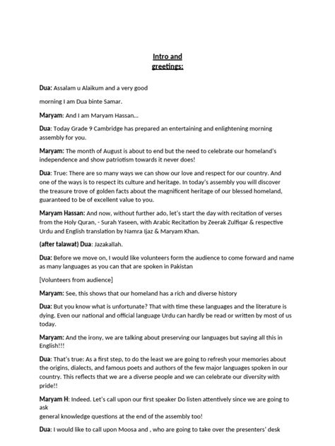 Updated Assembly Pdf Urdu Languages Of Asia