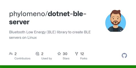 Github Phylomeno Dotnet Ble Server Bluetooth Low Energy Ble Library To Create Ble Servers
