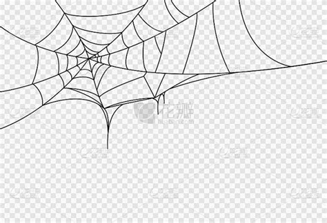 万圣节派对背景蜘蛛网孤立png或透明纹理，文本空白，元素模板的海报，小册子，在线广告，矢量插图素材 花瓣网