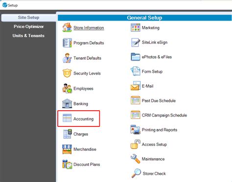 How Do I Edit My Accounting Settings Sitelink By Storable Help Center