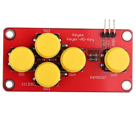Haljia Ad Keyboard Simulate Electronic Building Blocks 5 Key Module