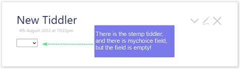 select widget and empty field talk tw