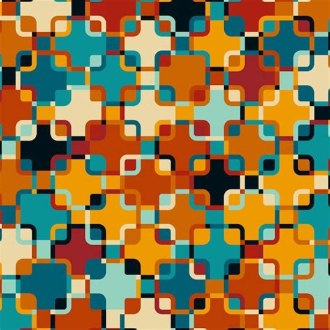 Premium Vector Square Geometric Shapes Pattern Design 5