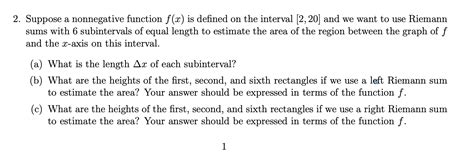 Solved Suppose A Nonnegative Function F X Is Defined On Chegg
