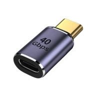 Usb Type C Male To Usb Type C Female Right Angle Adapter Support W Power K Video