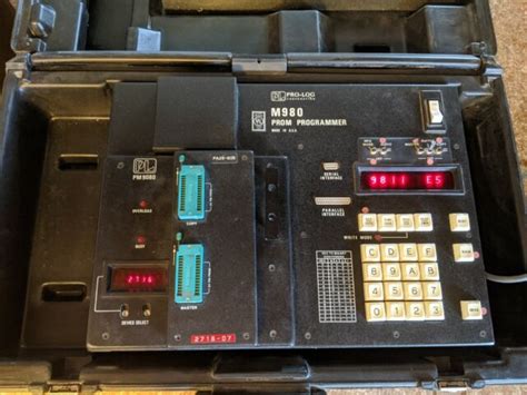 Pro Log M980 Prom Eprom Programmer Pm9080 With Case And Adapters For