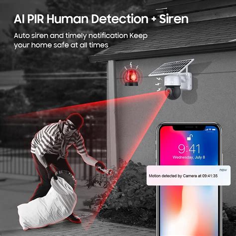 Камера за наблюдение 4g нощно виждане външна Fhd 4mp Wi Fi черна Emag Bg