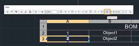 ★how To Use The Match Cell Function Of Table In Zwcad Technical