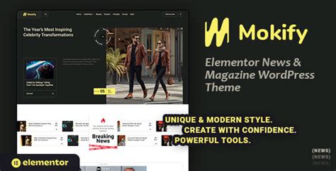 Mokify Elementor News And Magazine Wordpress Layout Agentur Zweigelb