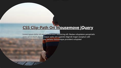 Css Clip Path On Mousemove Jquery Html And Css Tips And Tricks Youtube