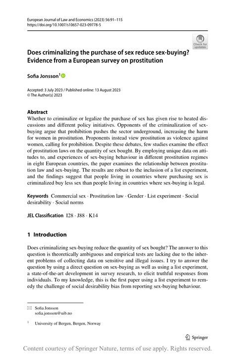 pdf does criminalizing the purchase of sex reduce sex buying
