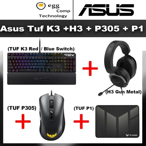 Asus Tuf Gaming K Blue Red Switch Rgb Mechanical Wired Keyboard Shopee Malaysia