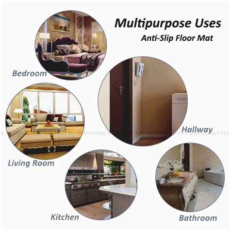 Нескользящий Придверный коврик в клетку, черно-белый кухонный коврик ...