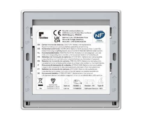 Honeywell R200C 1 10 Year Carbon Monoxide CO Detector R200C 1