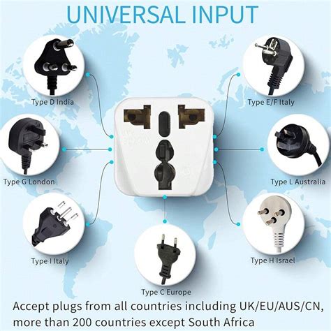Uk To Us Travel Adapter India To Us Plug Adapter Us Adapter Pack Plug Converter Universal