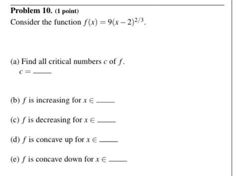 solved problem 10 1 point consider the function