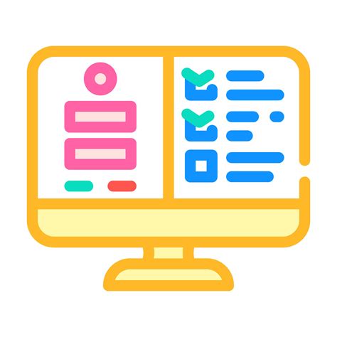 Usability Testing Ux Ui Design Color Icon Vector Illustration Vector Art At Vecteezy