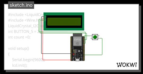 Lcd Counter In Esp Wokwi ESP STM Arduino Simulator