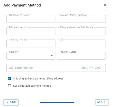 How To Add Or Update Payment Method
