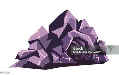 돌 동굴 입구 산으로 향하는 어두운 입구 깊은 지하 광산 바위 언덕에 구멍 위험한 출구 지상 풍경입니다 평면 벡터 일러스트 레이 션 0명에 대한 스톡 벡터 아트 및 기타