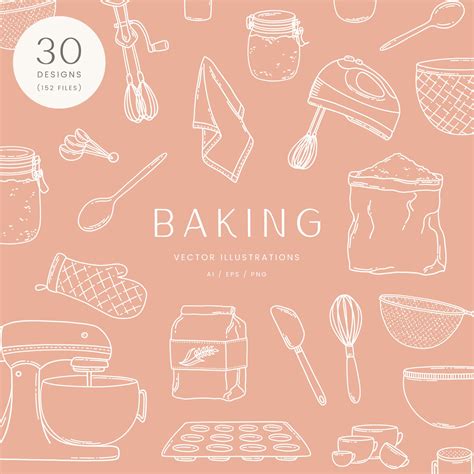 Baking Supplies Illustration