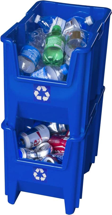 Recycling Bin Box Containers Review 2024 Commercial Industrial Heavy Duty Stackable Eco Life Wise