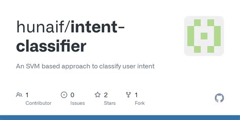 Github Hunaif Intent Classifier An Svm Based Approach To Classify