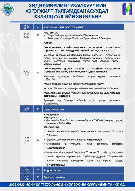 Хуульч та бүхнийг Хөдөлмөрийн тухай хуулийн хэрэгжилт тулгамдсан